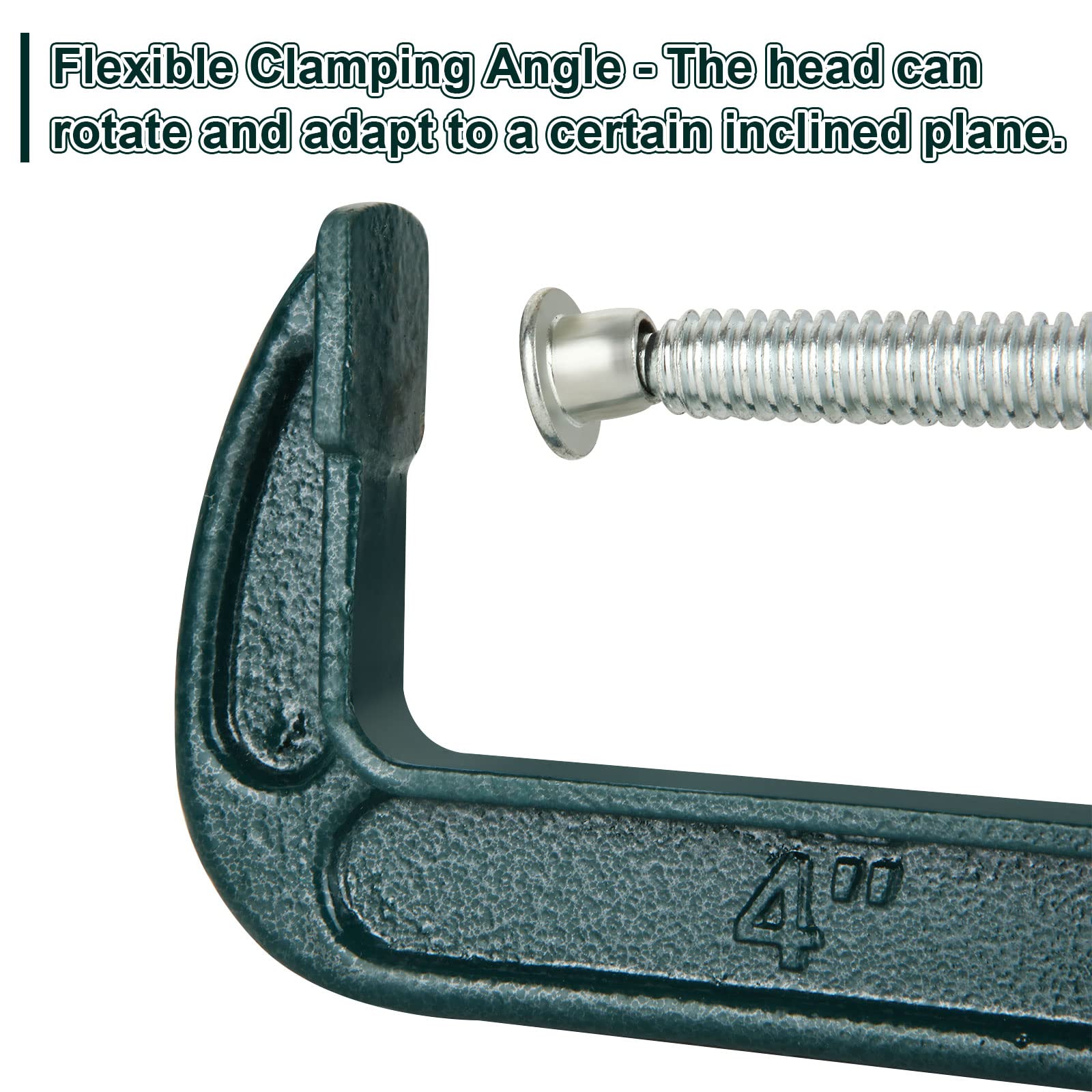 Snapklik.com : Abuff 6 Piece 4 Inch C-Clamp Set - Industrial Strength ...