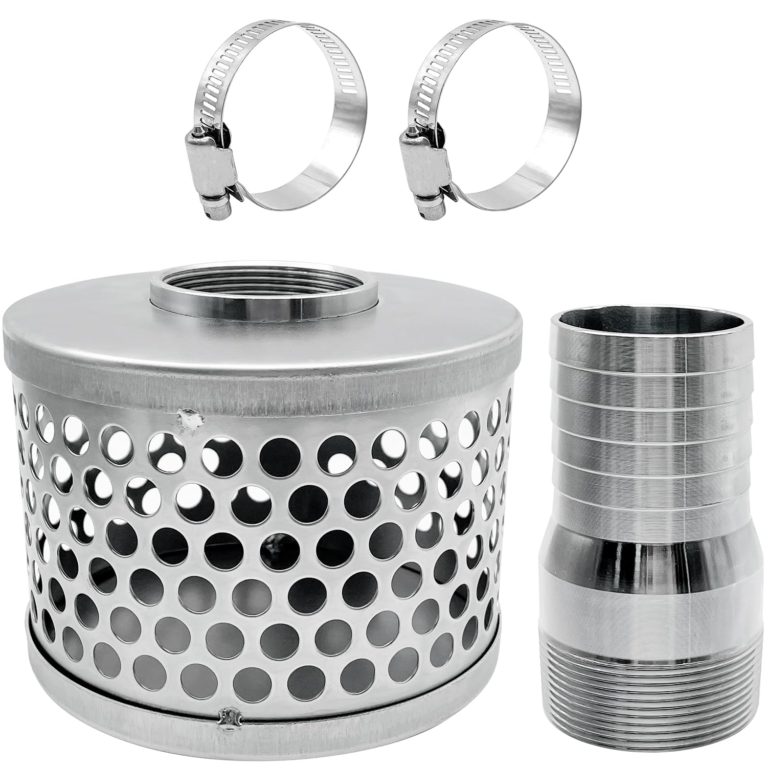 Snapklik.com : BITOTU Round Hole Suction Strainers Hose Clamps And Combination Hose Connector ...