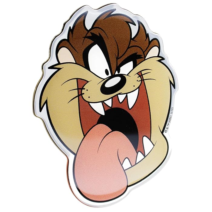 Buy Fan Emblems Taz Car Decal, Looney Tunes Domed Chrome Finish ...