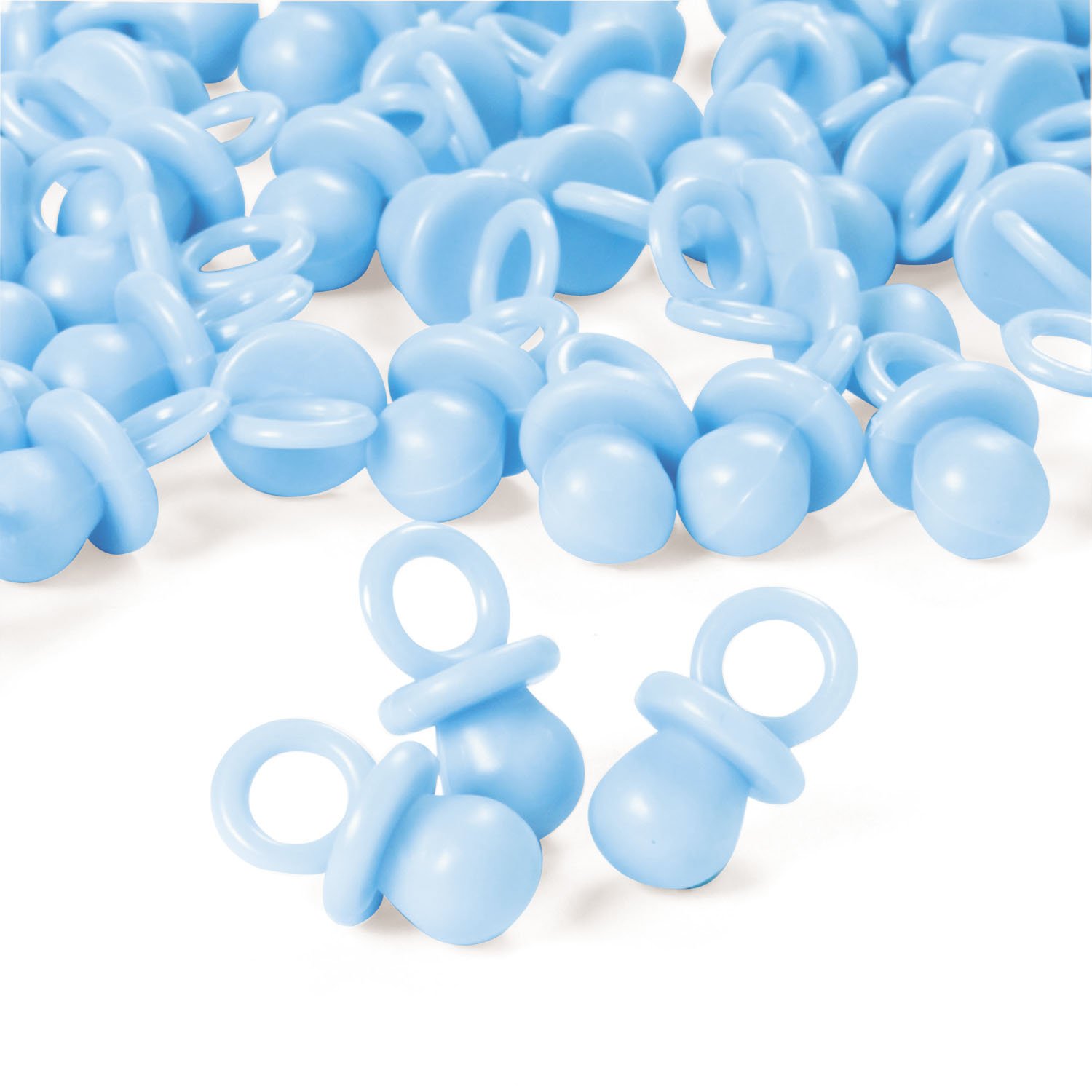 Amazon.com: Pastel Blue Opaque Pacifier Baby Shower Favors 48 pcs : Baby
