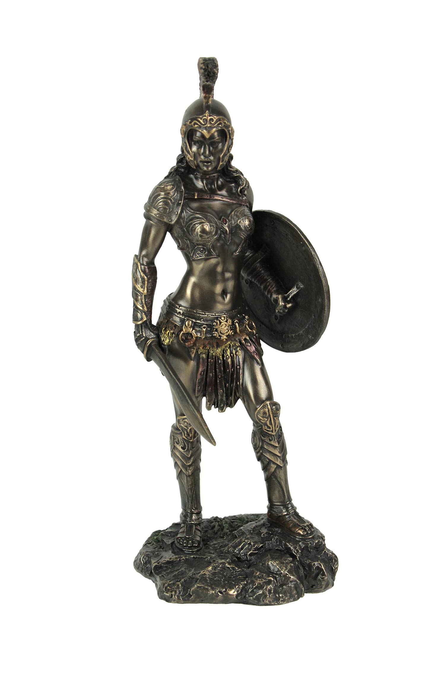 Veronese Design Bronze Finished Amazon Warrior in Battle Armor Statue ...