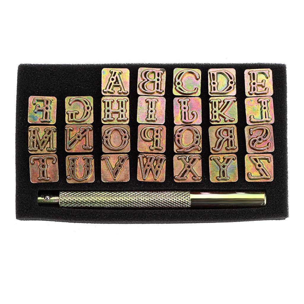 Snapklik.com : OwnMy Capital Letters Stamp Set, 3/8” / 9.5mm Alphabet ...