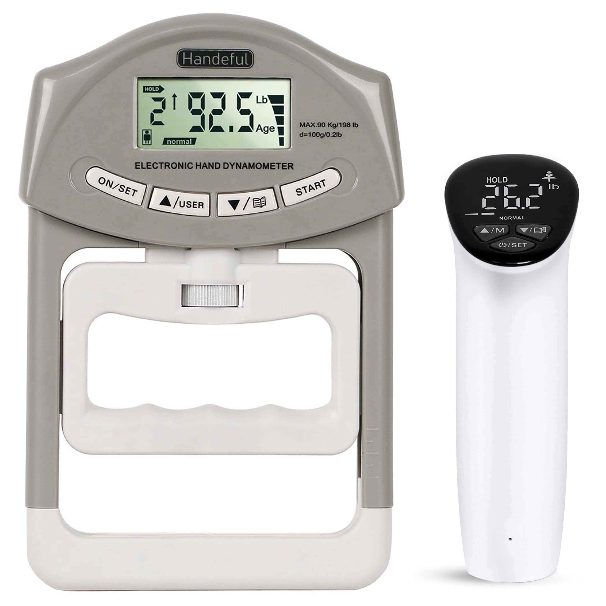 Buy Handeful Grip Strength Tester, Digital Dynamometer for Hand ...