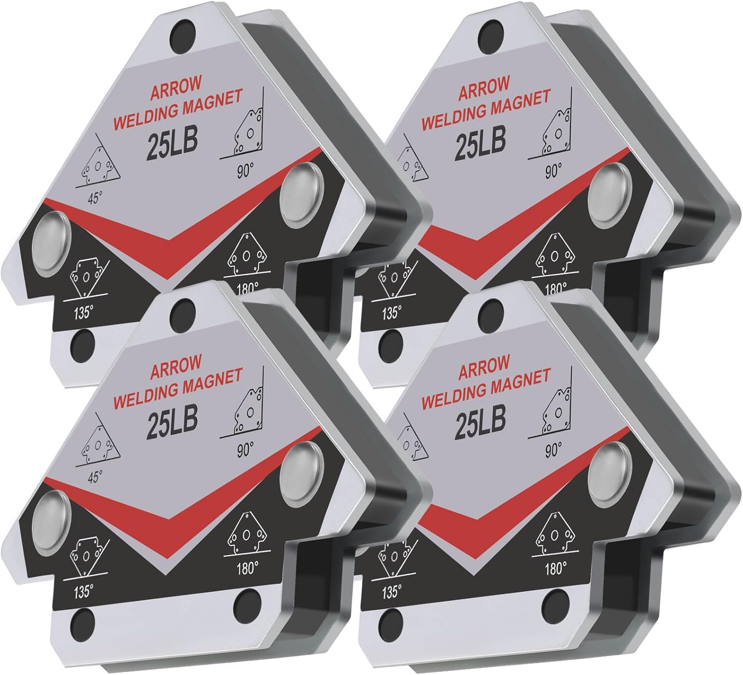 GUTIMORE 25LB Welding Magnet,Pack of 4, Heavy Duty Welding Magents ...