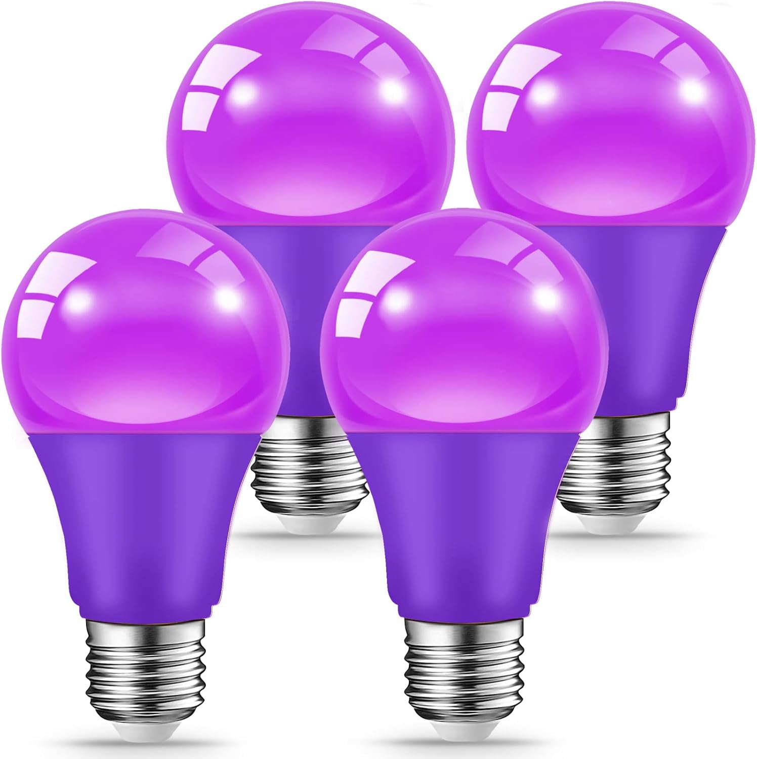 Amazon.com: JAHEKS Purple Light Bulbs for Outdoor Porch, 9W(60W ...