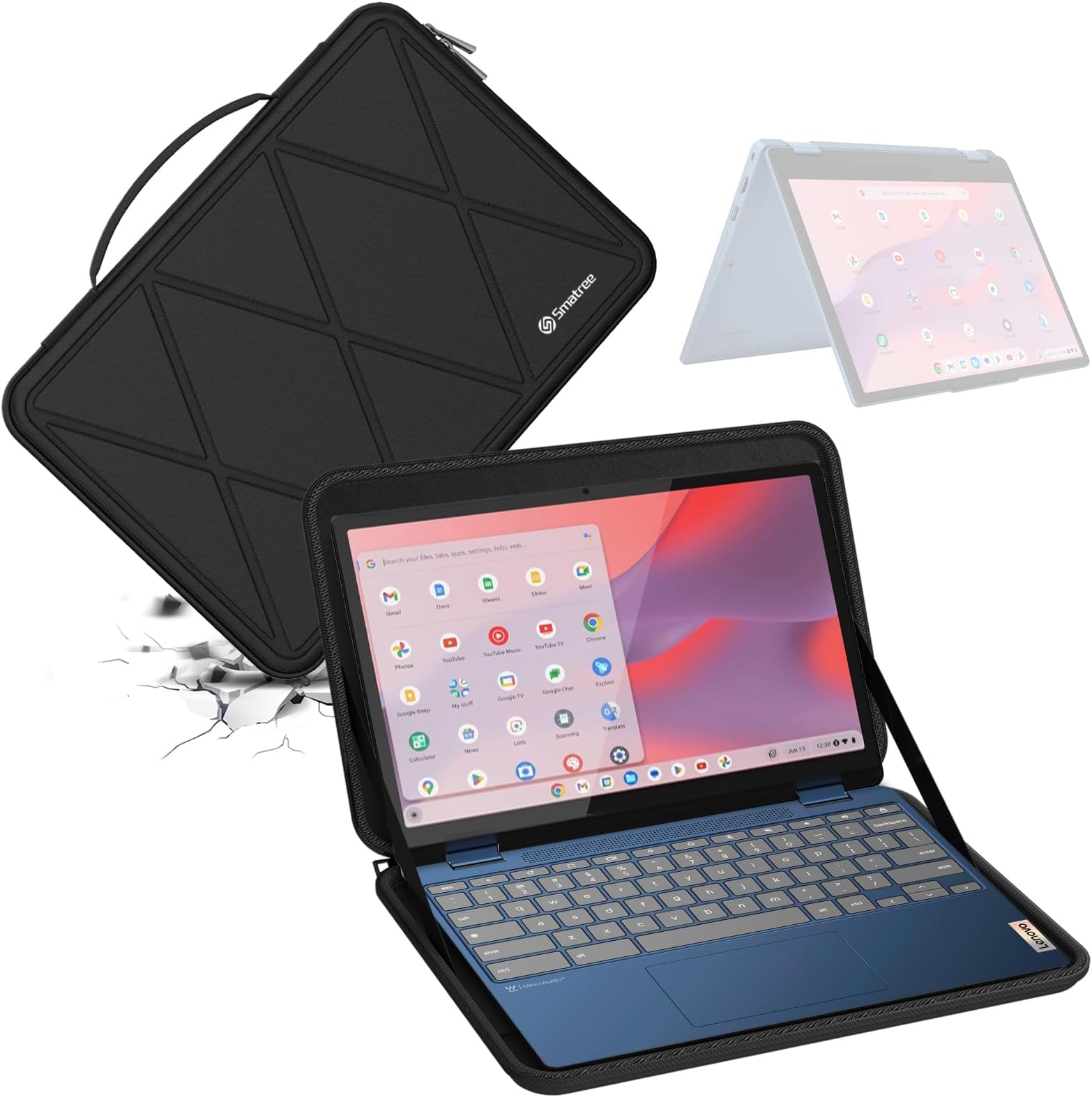 Amazon.com: Berfea Protective Case Cover Compatible with Lenovo IdeaPad ...