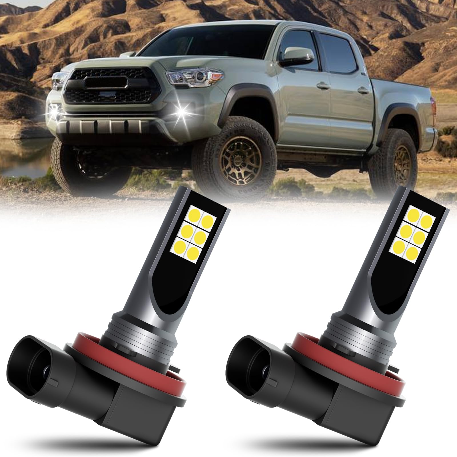 Amazon.com: CEXHEHD 2pcs Tacoma LED Fog Lights Fits for Toyota Tacoma 2012 2013 2014 2015 2016 ...