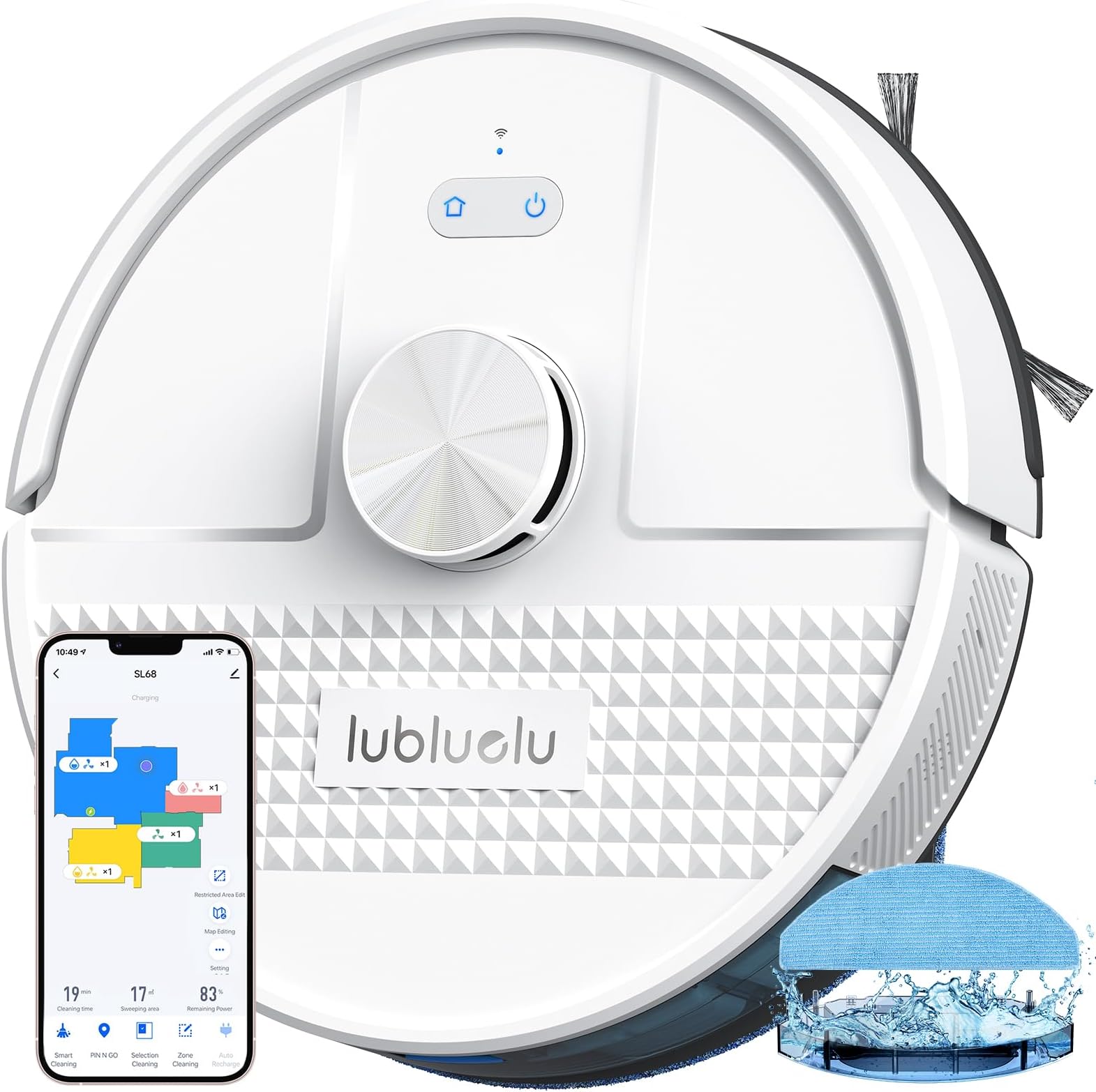 Amazon.com - Lubluelu L15 Robot Vacuum 5000Pa,3 in 1 Robot Vacuum and ...