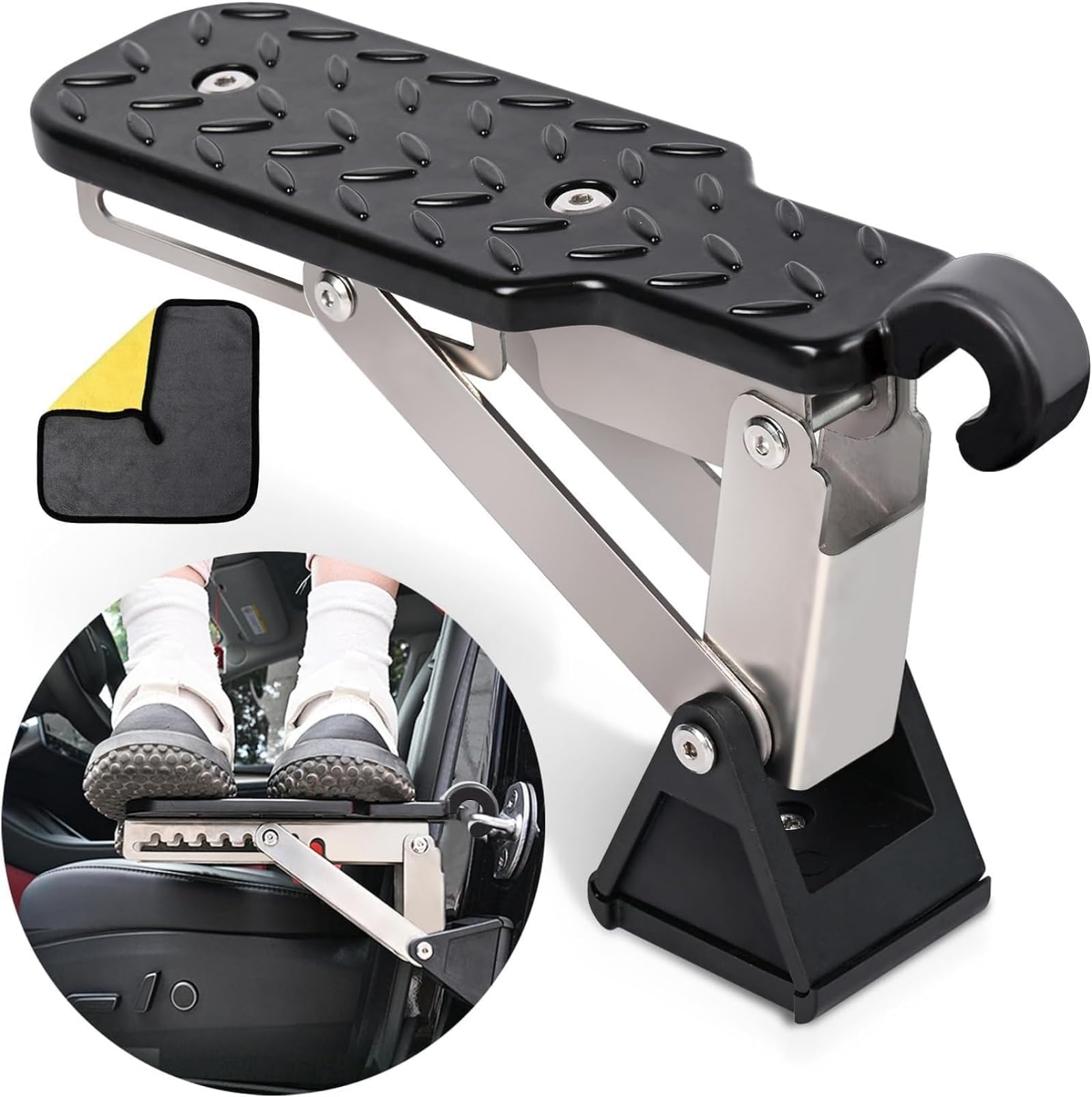 2Pcs Car Door Step, Roof Access Ladder, Universal Fit Car Stand Pedal ...