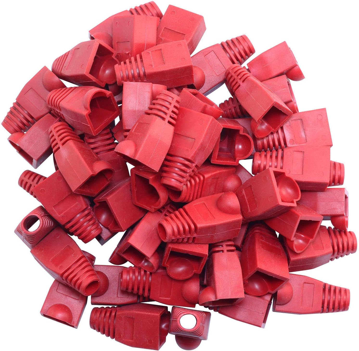 Amazon.com: RuiLing 100PCS Red CAT5E CAT6 RJ45 Ethernet Network Cable ...