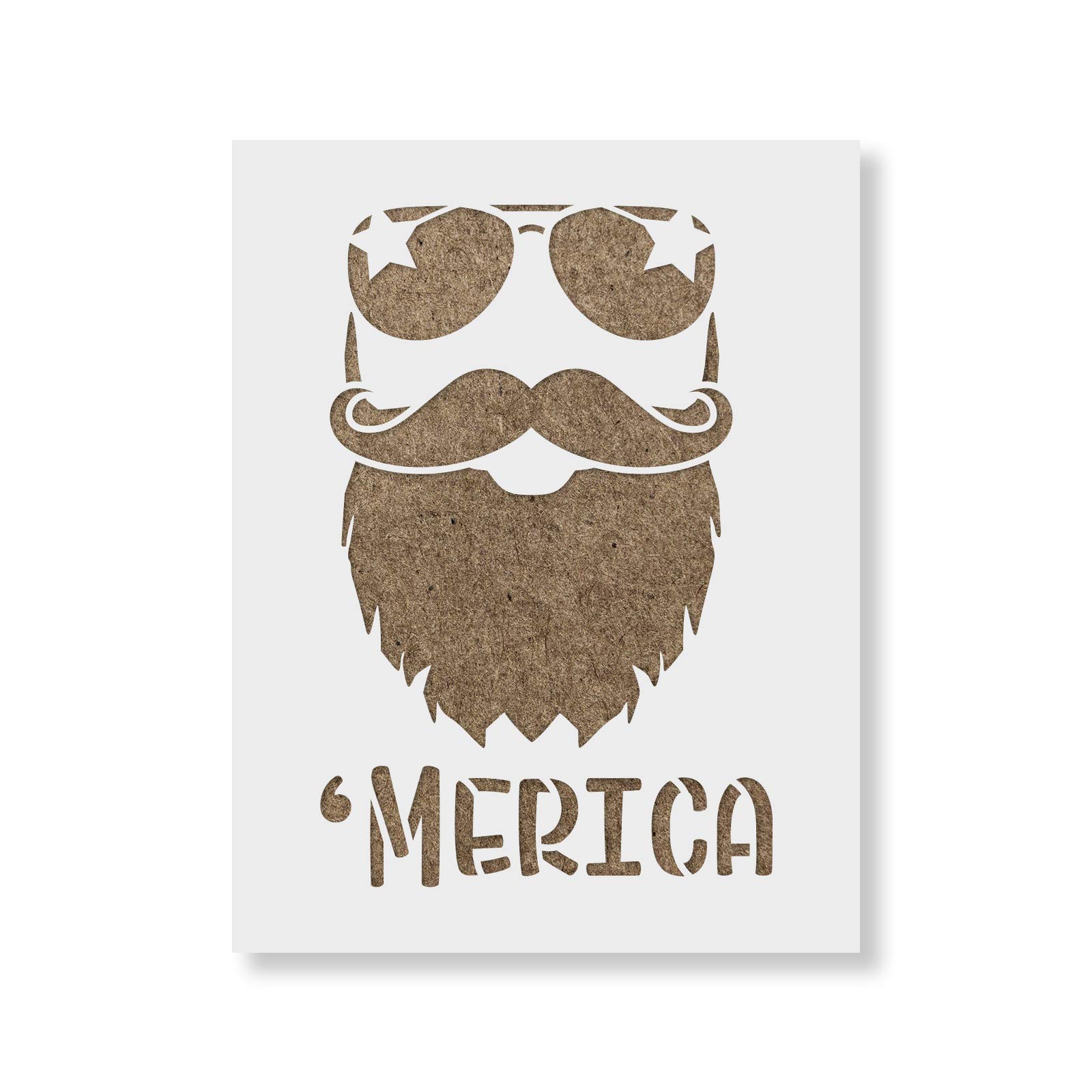 Amazon.com : Merica Stencil Template for Walls and Crafts - Reusable ...