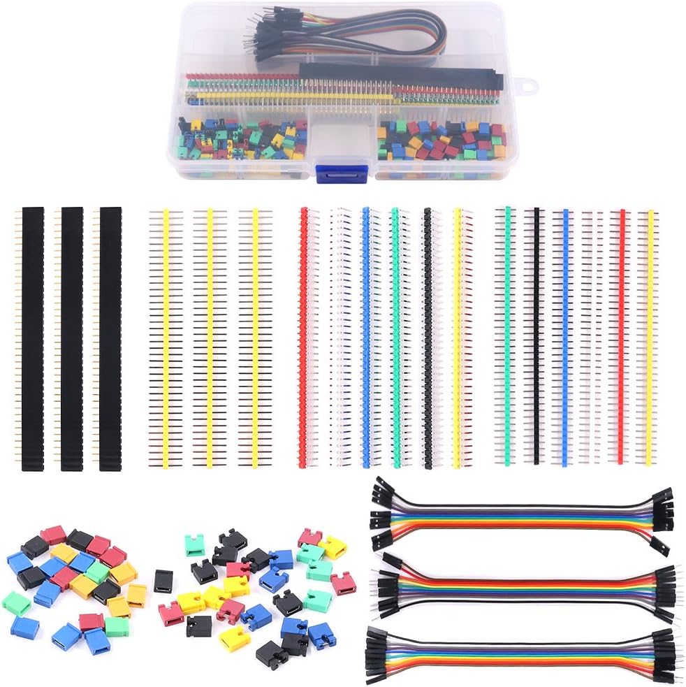 Amazon.com: Glarks 248Pcs 40 Pin Breakaway Pin Headers and 2.54mm ...