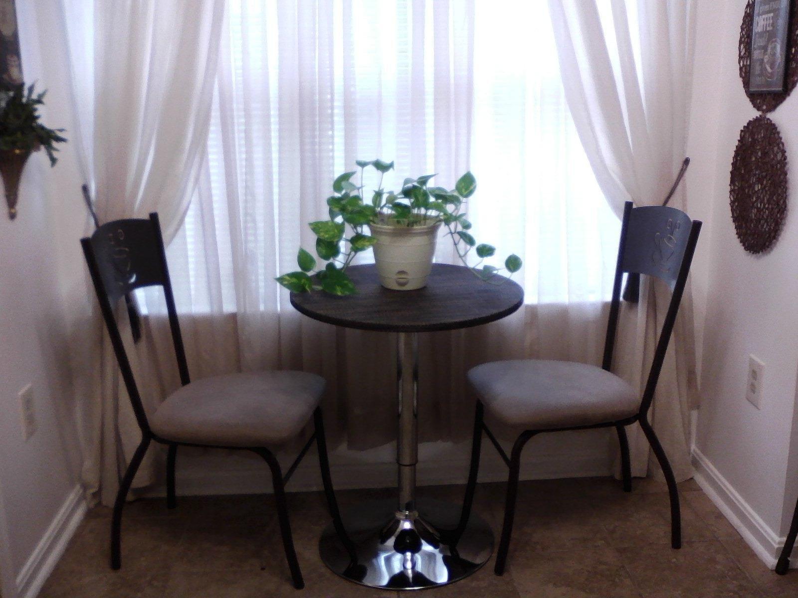 Amazon.com: HOMCOM 26" Modern Adjustable Bar Table Stand - Rattan ...