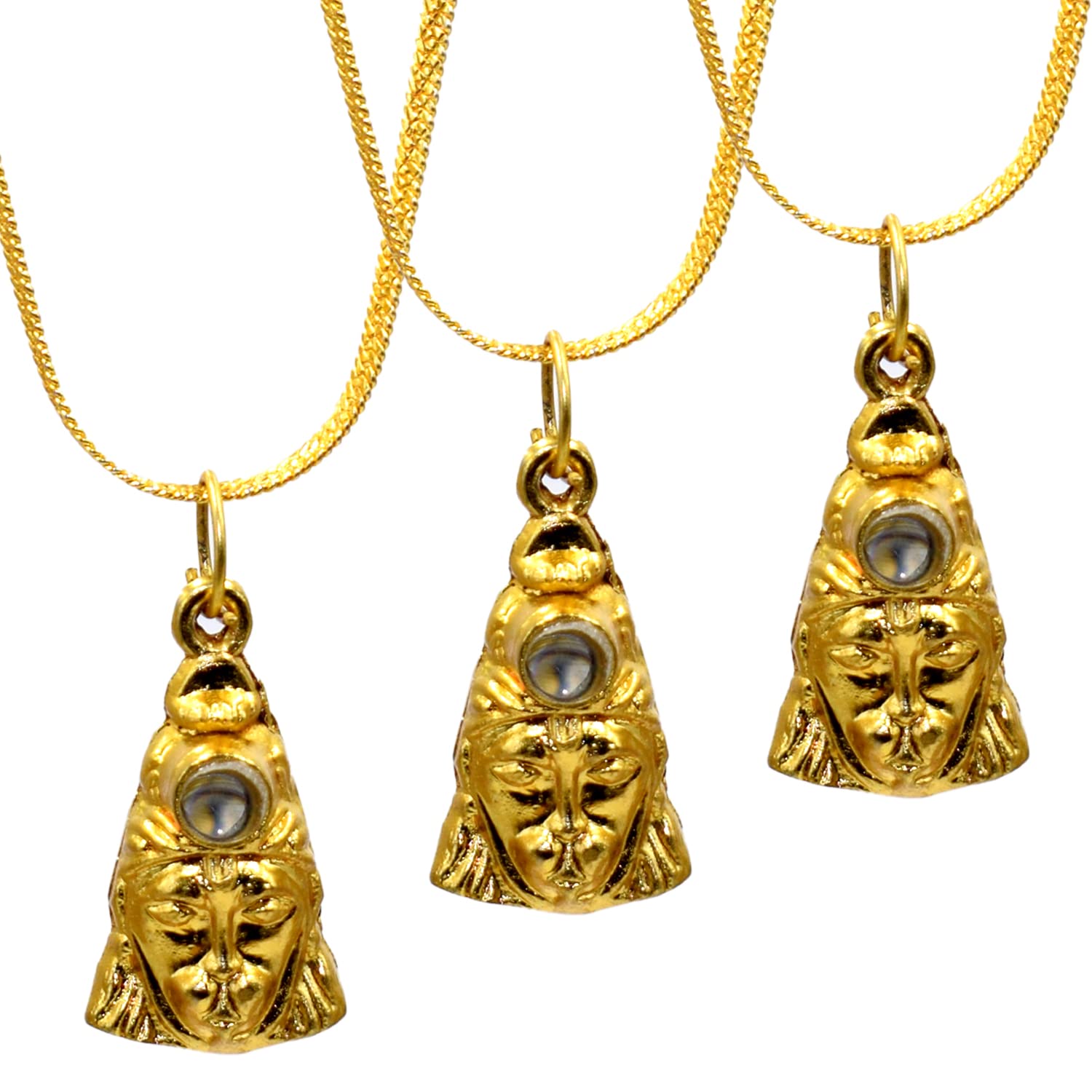 Buy Gold Plated Shri Hanuman Chalisa Yantra With Lens and Golden Chain ...