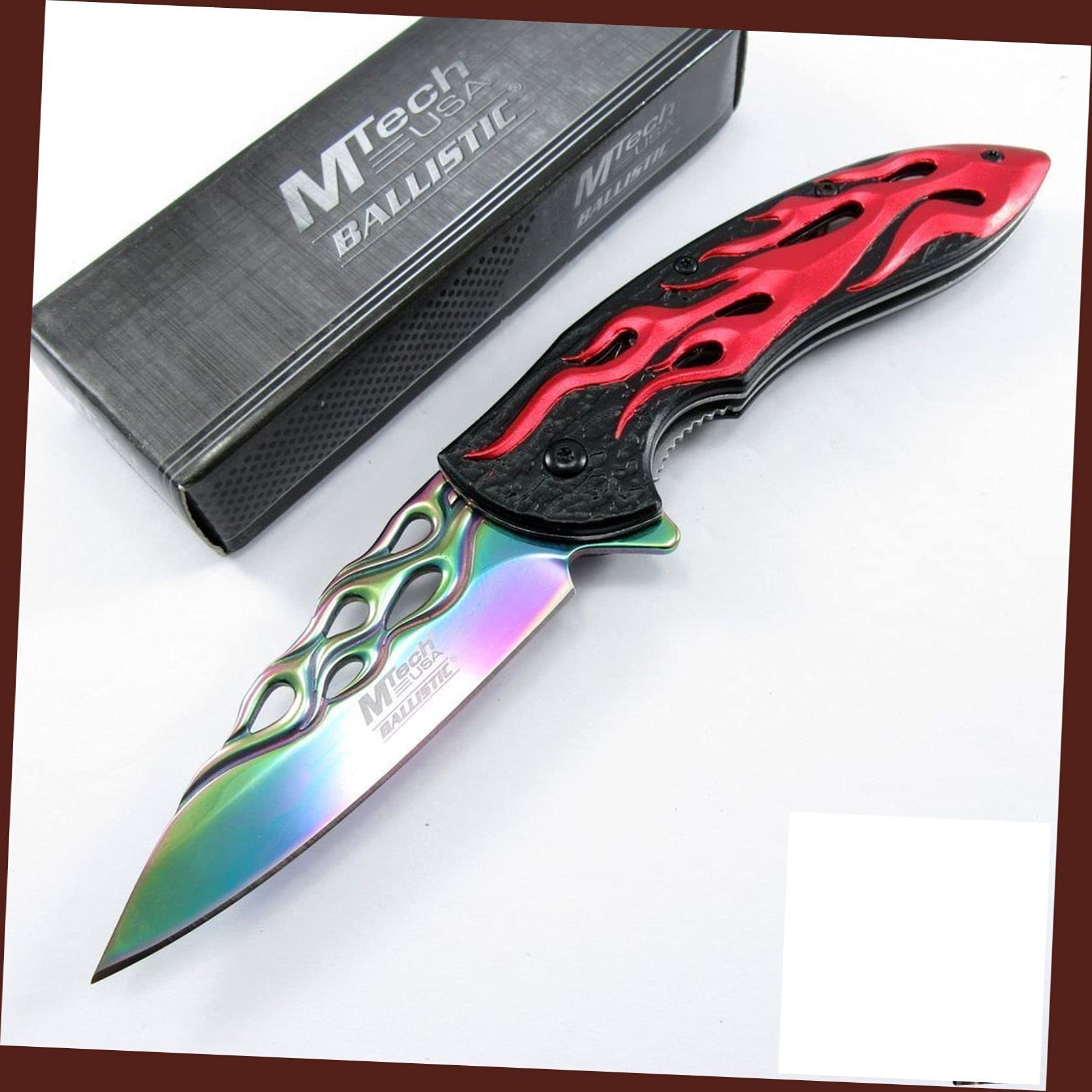 Black And Red Pocket Knife