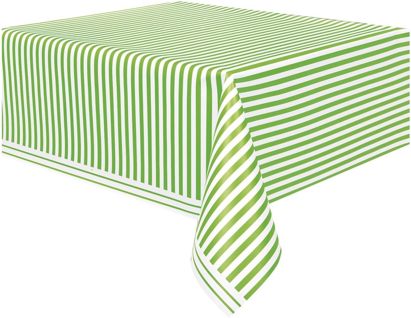 Amazon.com: Red Striped Plastic Tablecloth, 108" x 54" : Home & Kitchen