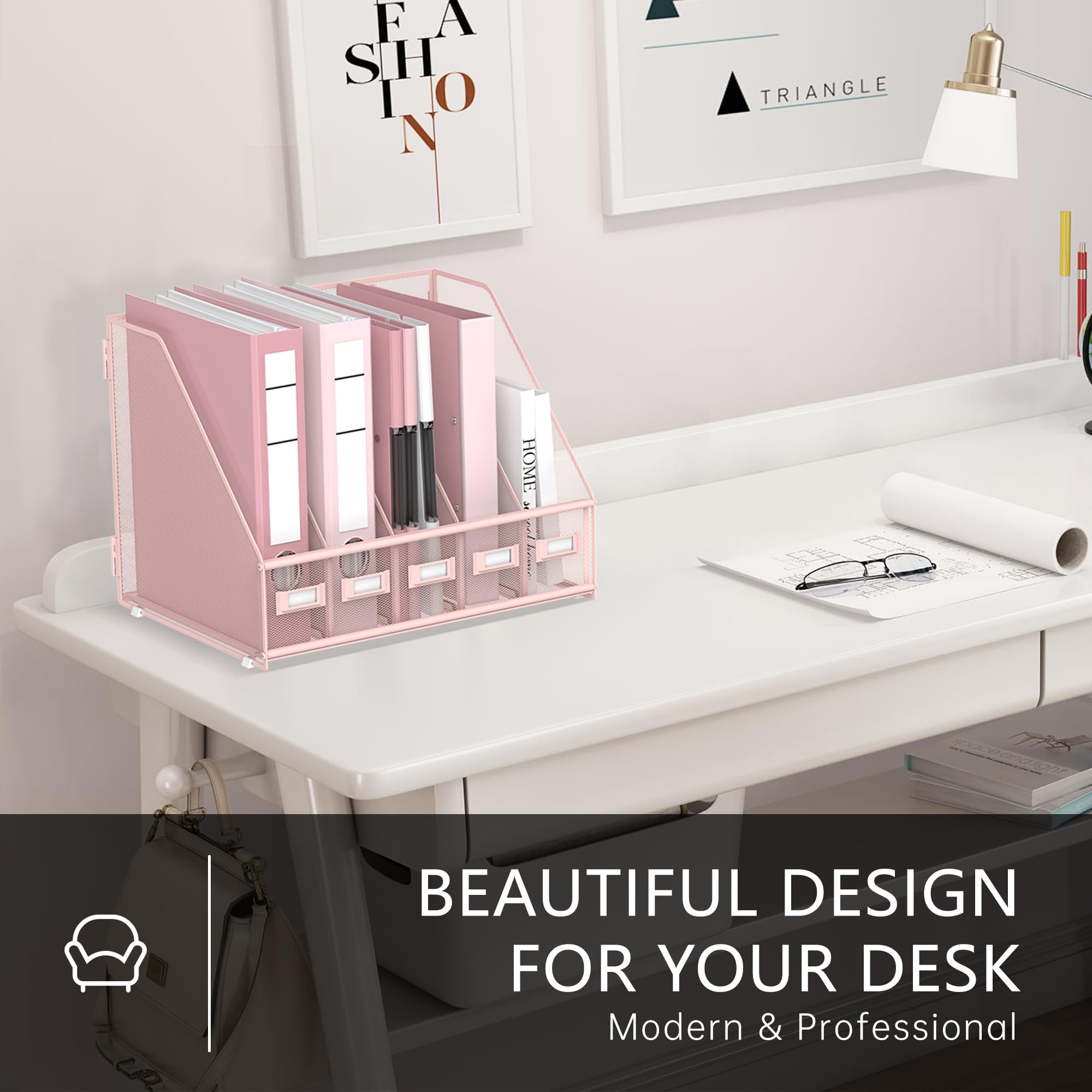 Snapklik.com : DALTACK Desk Organizers Metal Magazine File Holder