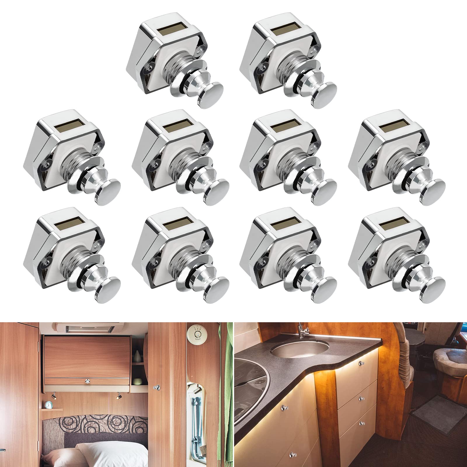 Suparee Push Button Locks Cabinet Knobs And Handles Cabinet Lock ...