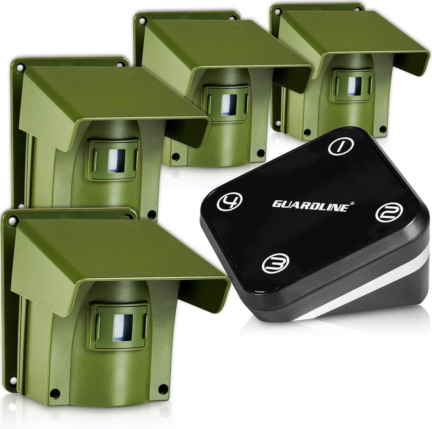 Amazon.com: Guardline 1320 Foot Range Wireless Driveway Alarm [4 Motion ...