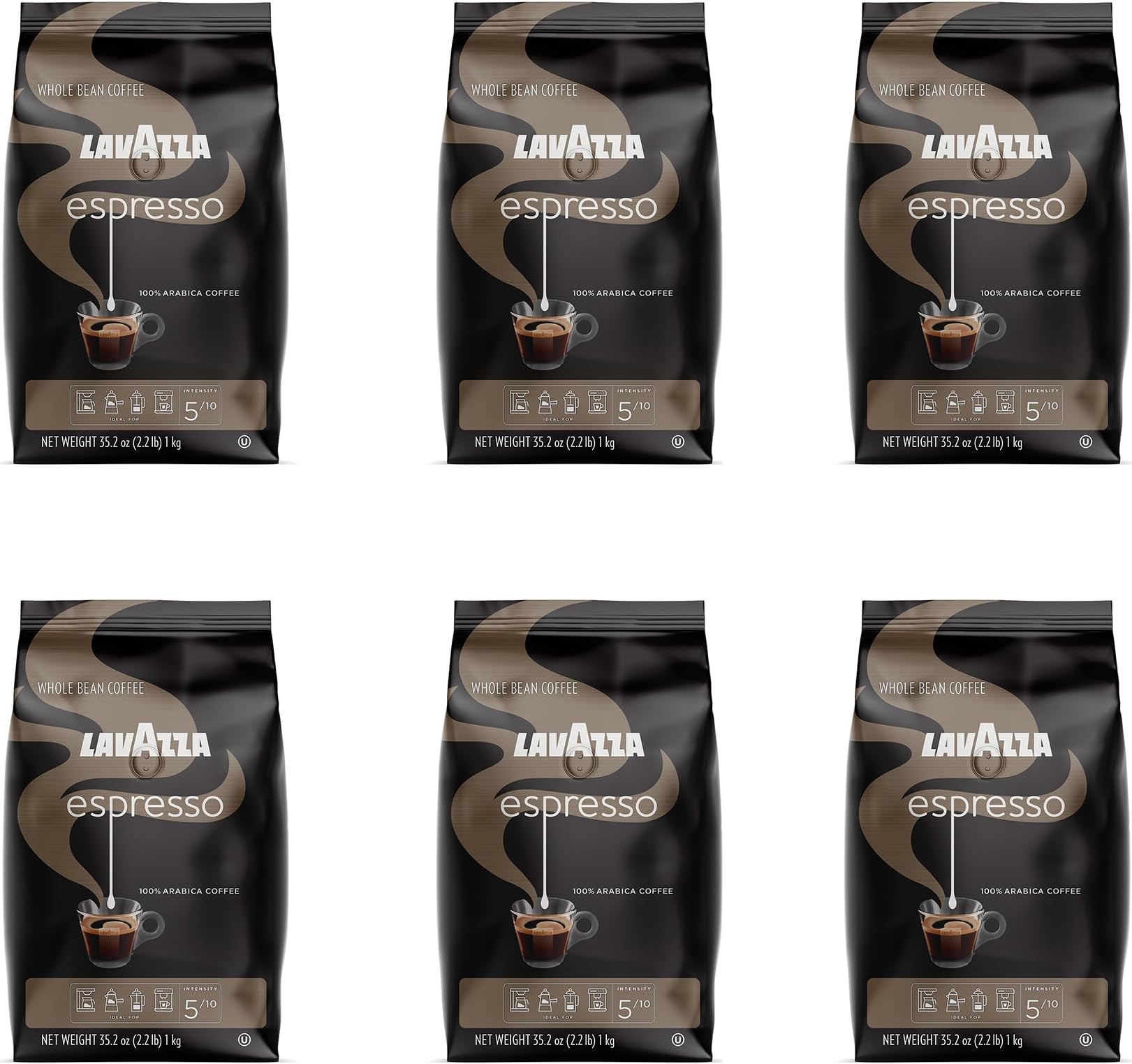 Amazon.com: Lavazza Espresso Whole Bean Coffee Blend, Medium Roast, 2.2 Pound Bag - Packaging ...