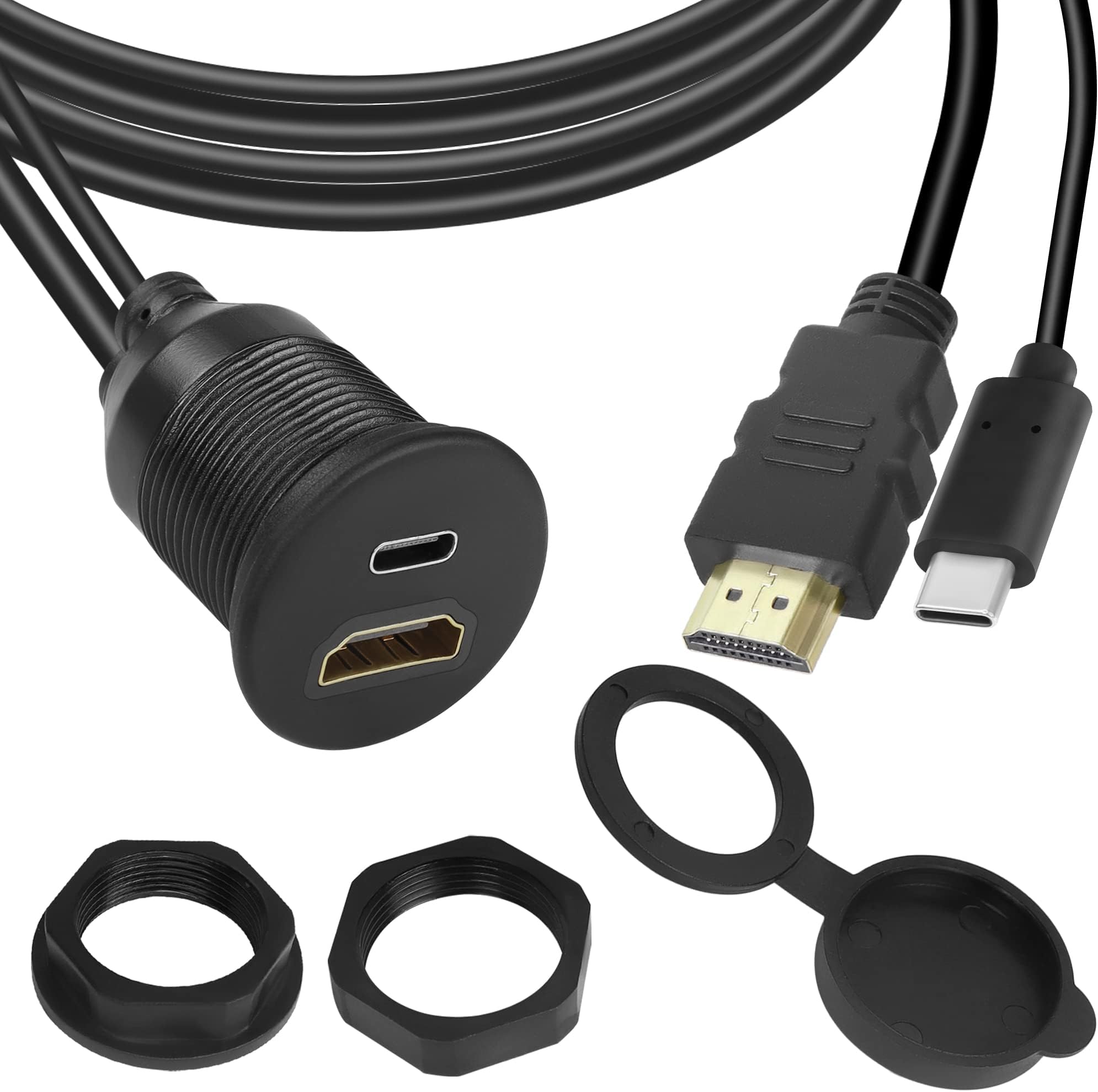 Amazon.com: PAC HDMIUSBCBL Dash Mount, 3' Extension Cable for HDMI ...