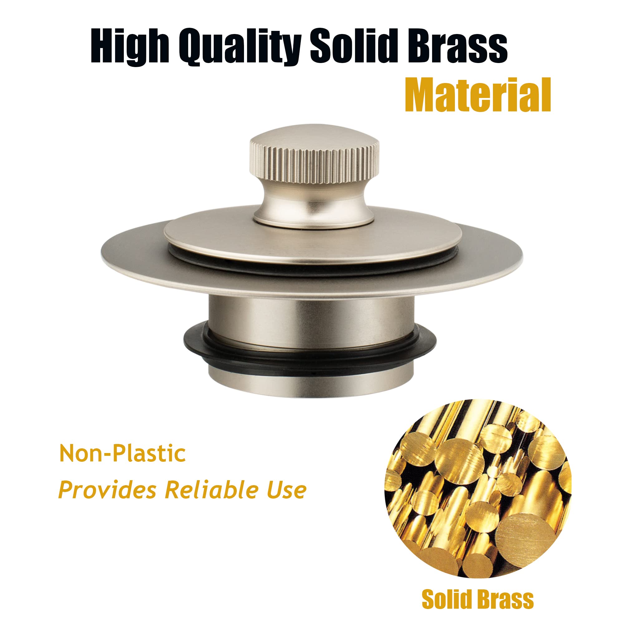 Snapklik.com : Artiwell Universal Lift And Turn Bath Drain Stopper And ...