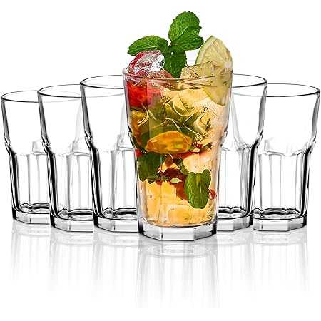 Amazon.com | Libbey Beverage Glass, STD, Multi: Highball Glasses: Mixed ...