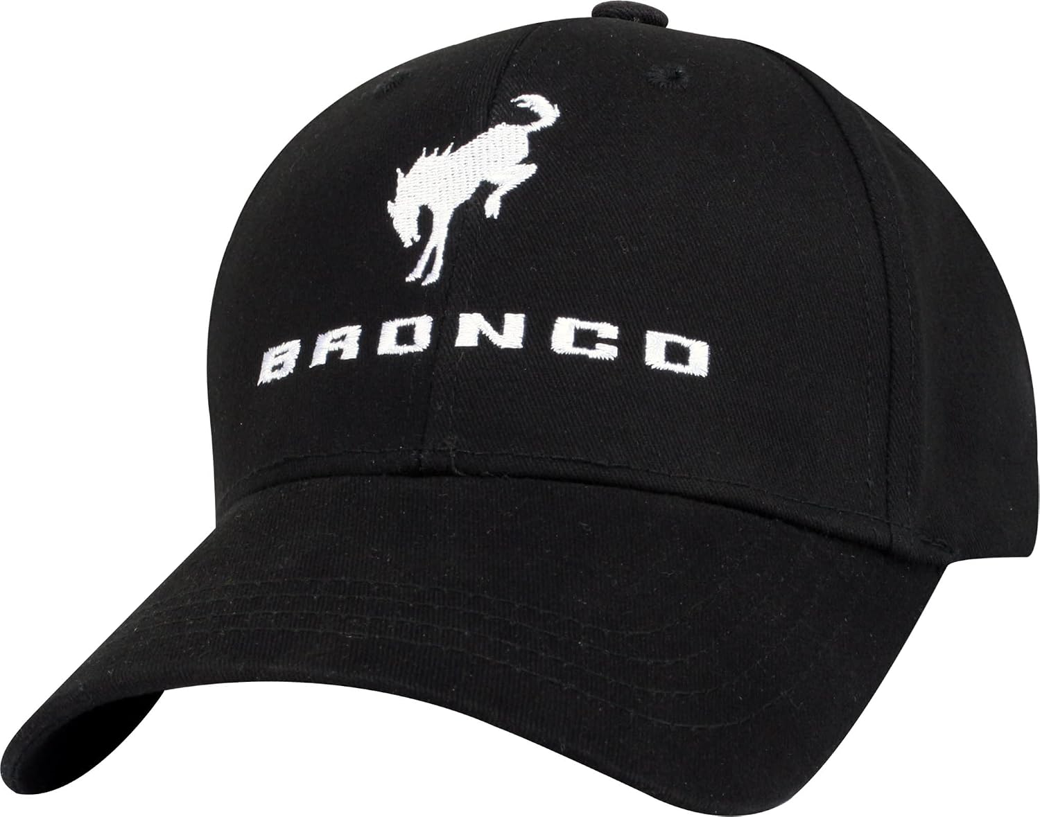 Amazon.com: Helm Bronco Structured Low Profile 6 Panel Cap Black ...