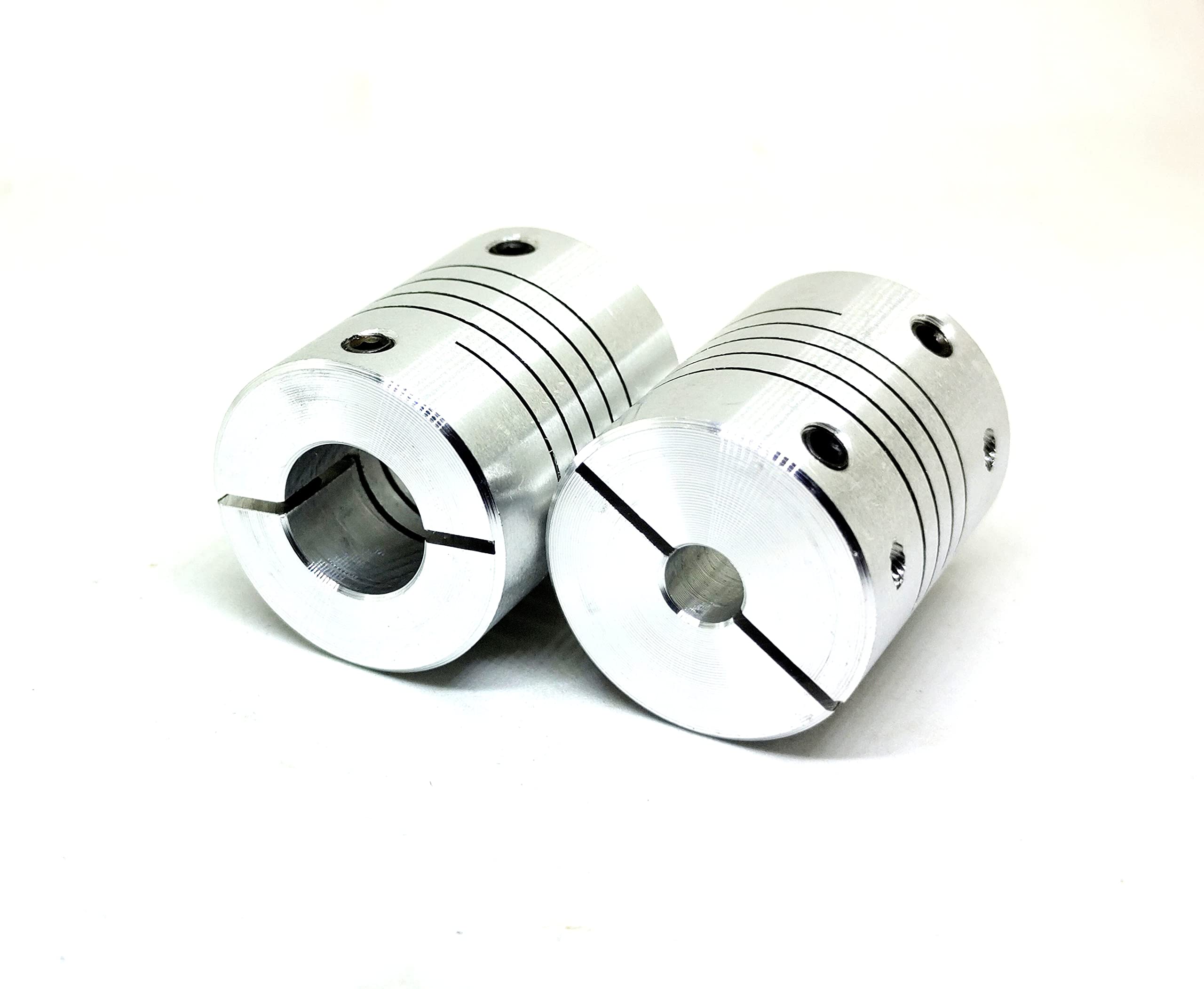 INVENTO 2Pcs 6x12mm Flexible Coupling Motor Jaw Shaft Coupler Aluminum ...