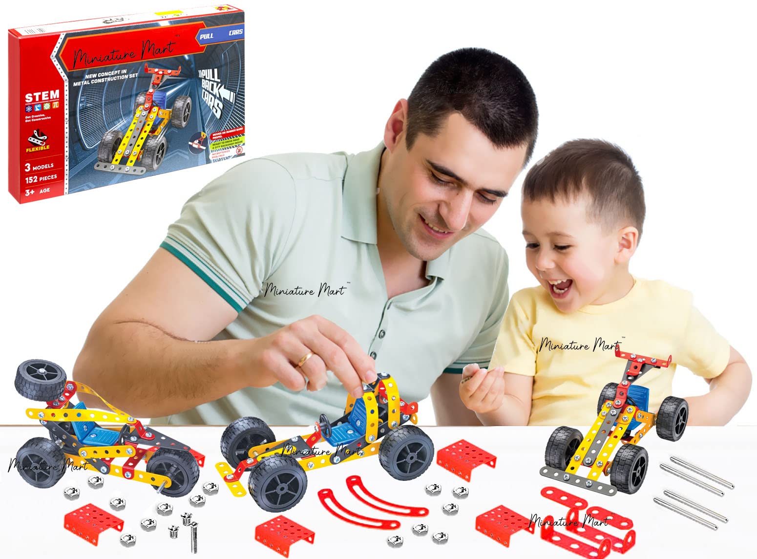 Buy Miniature Mart Building & Construction Toys for Kids Build 3 ...