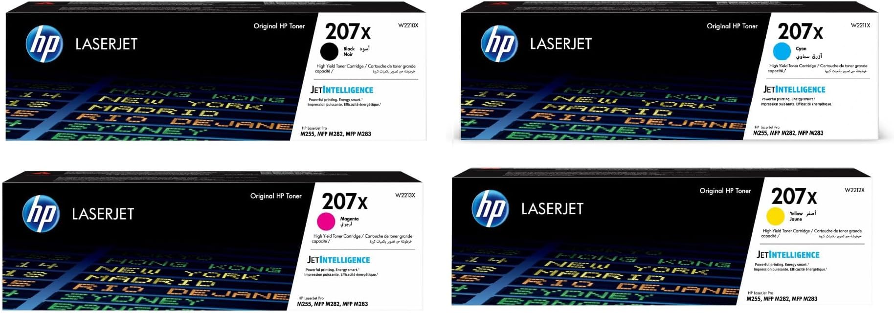 HP 207X High Yield Original Toner Multipack Set Black, Cyan, Magenta ...