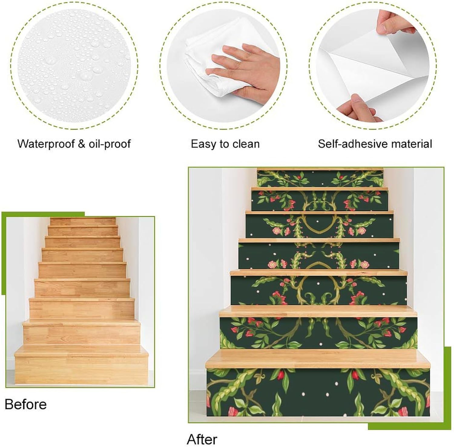 Brebasf – Calcomanías decorativas modernas de William Morris, diseño de ...