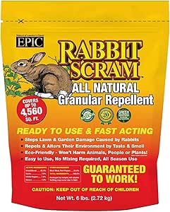 Amazon.com: EPIC REPELLENTS Rabbit Scram All Natural Granular Repellent ...