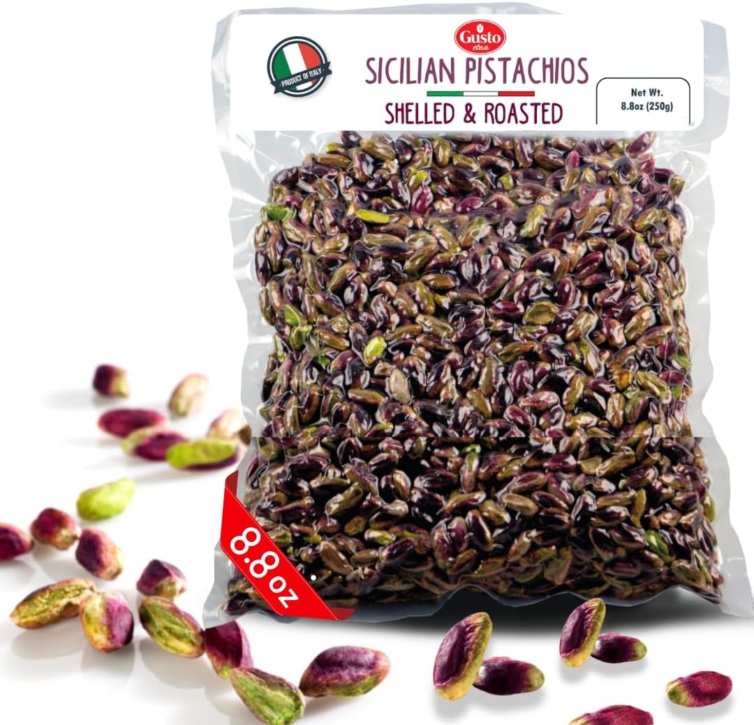 Amazon.com : Sicilian Roasted Pistachios No shell, Whole Shelled ...