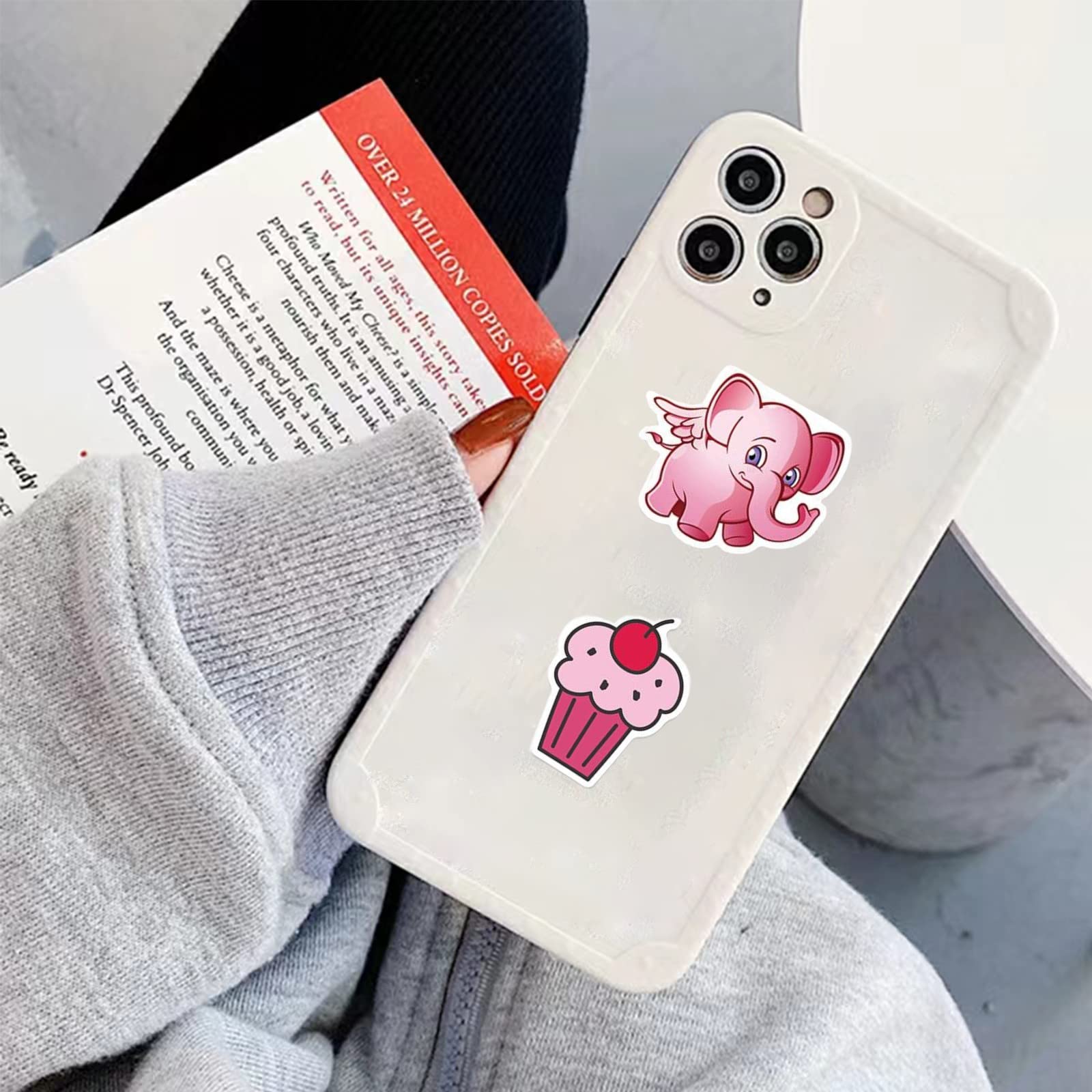 200 Pink Stickers for Kids, Vinyl Waterproof VSCO Funny Purple Stickers ...