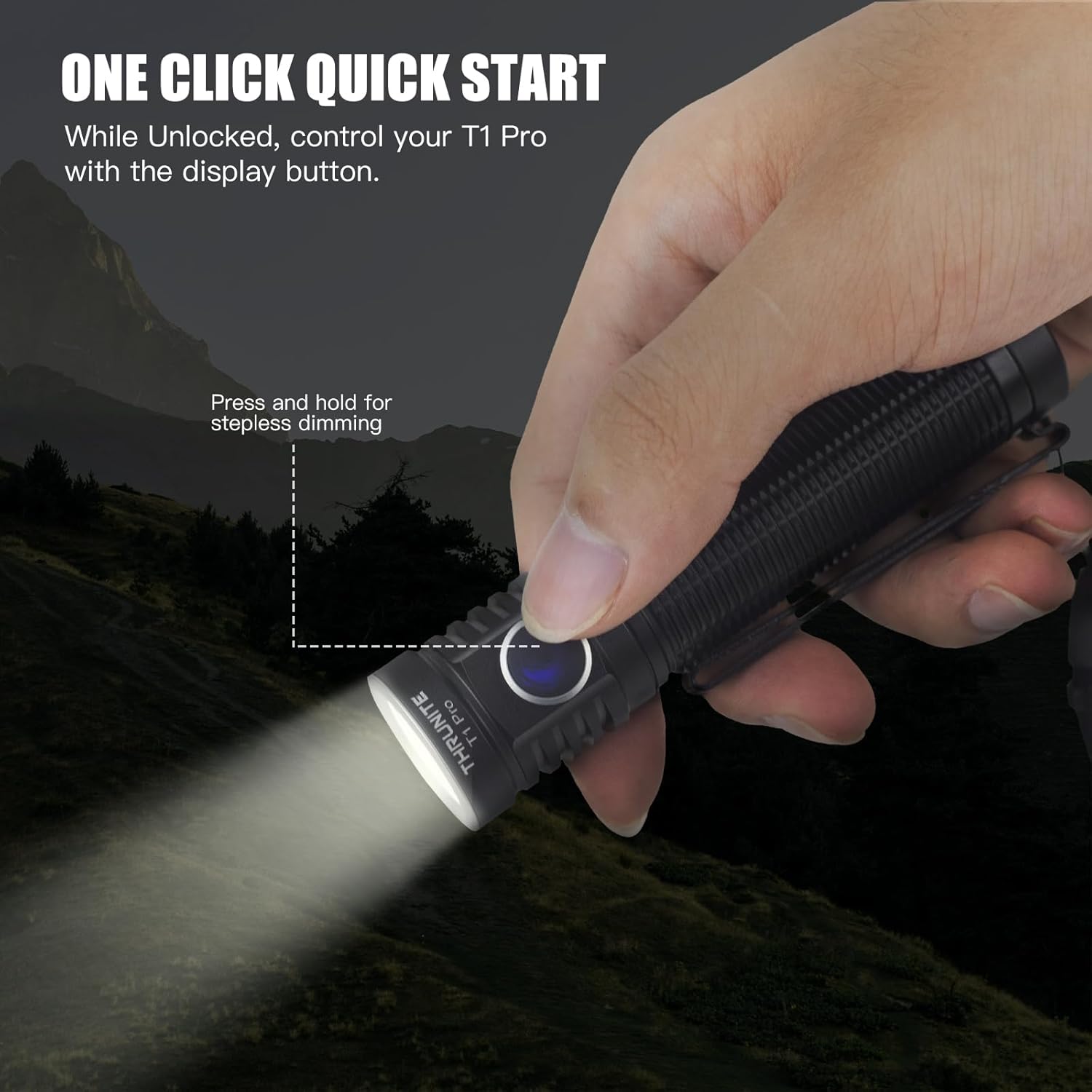 ThruNite T1 USB Rechargeable Flashlight - Stepless Bahrain | Ubuy