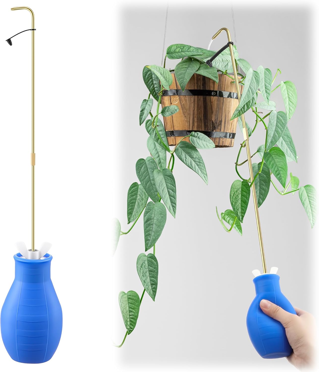Dreyoo Squeeze Bottle for Hanging Plants, 19" Long Spout Plant Watering ...