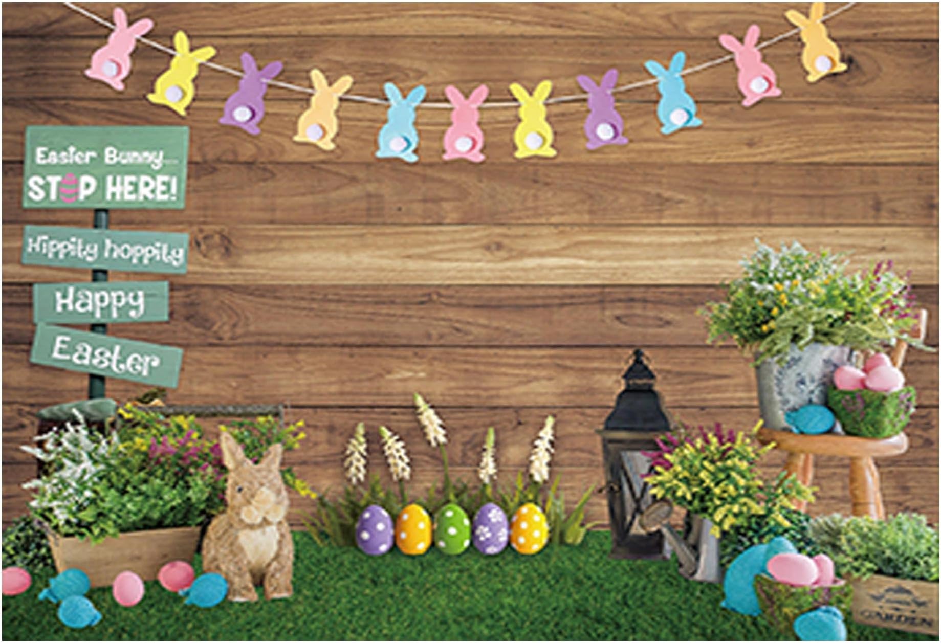 Amazon.com : ZTHMOE 5x7ft Durable Fabric Spring Easter Photography ...