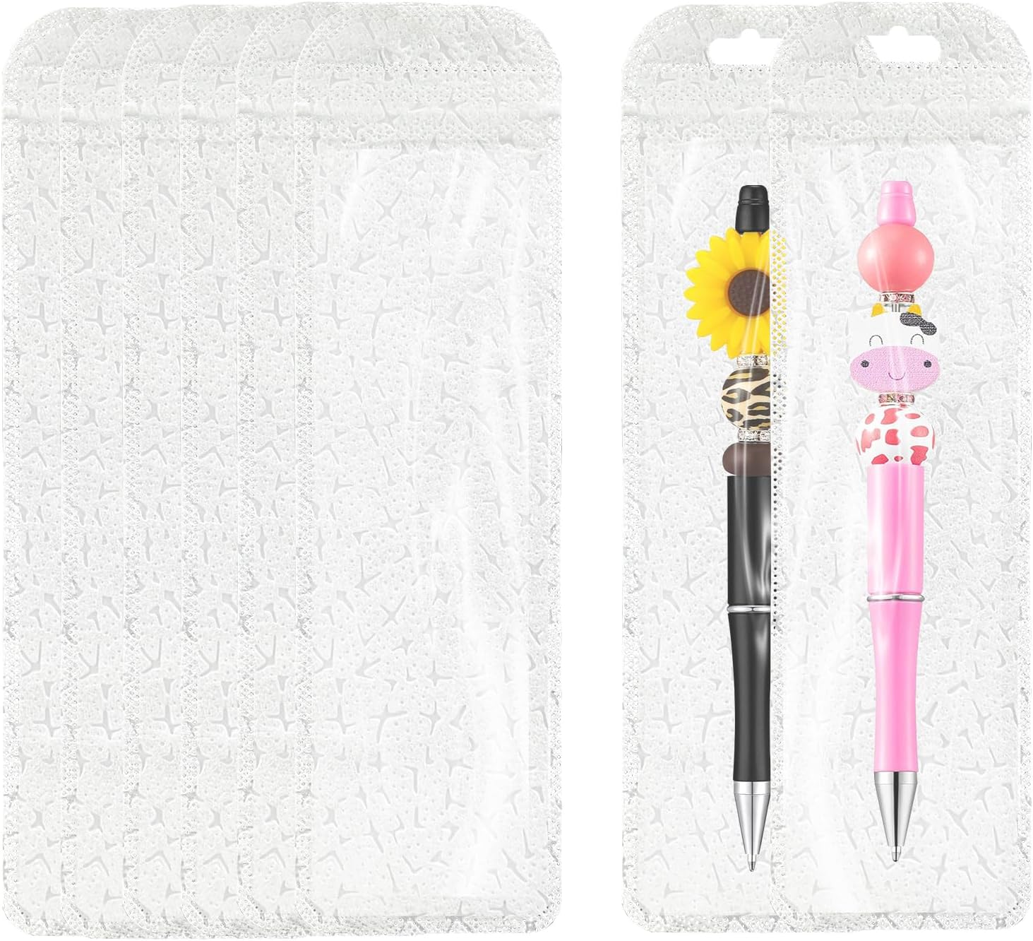 Amazon.com: 50 Pieces Pen Packaging Bags Clear Food Storage Lock Small ...