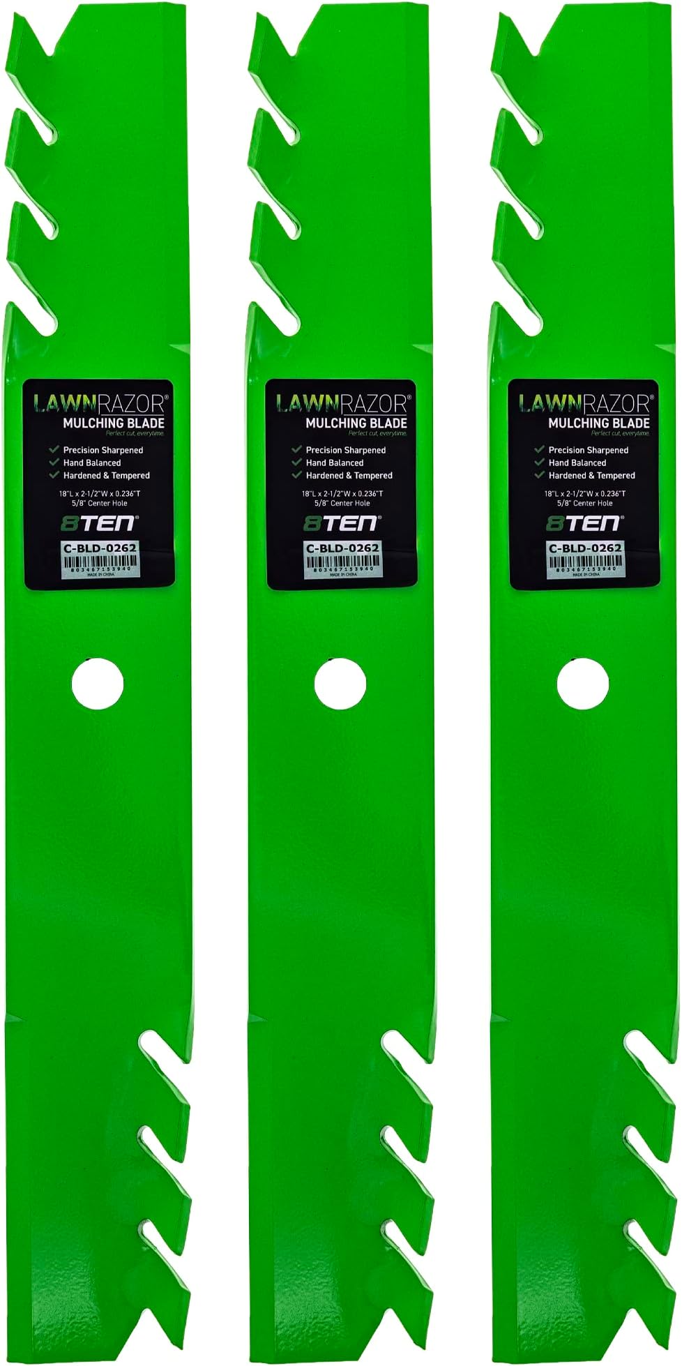 Amazon.com : Toro 3PK Genuine OEM Notched 52" Deck Lawn Mower Blades ...