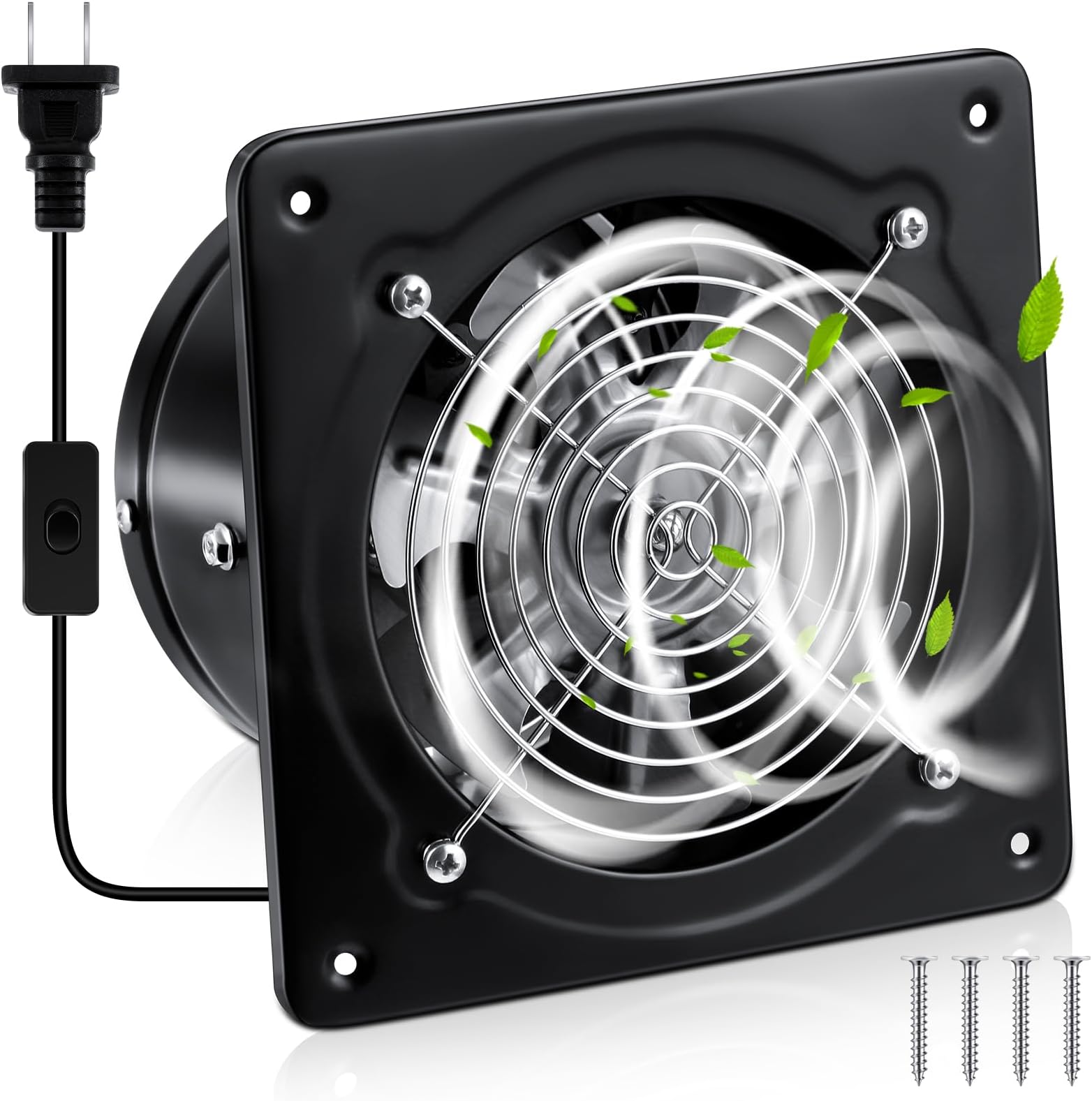 Amazon.com: HG Power 6 Inch Exhaust Fan, 308CFM Wall Exhaust Fan for ...