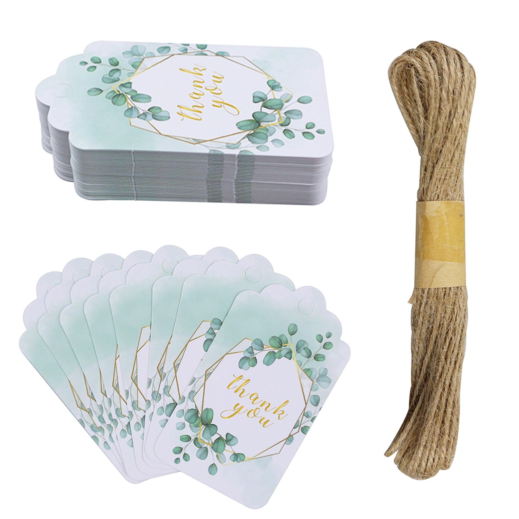 Buy KASTWAVE 50 PCS Mini Thank You Gift Tags with String, 7 x 4 cm ...