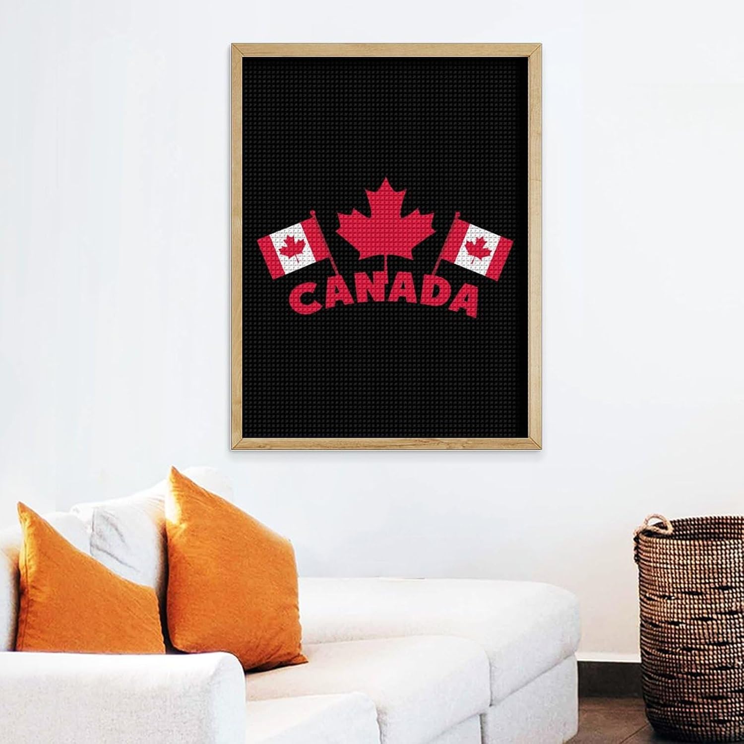 Canada Day Flags Diamond Art Painting Kits Full Square Drill DIY ...