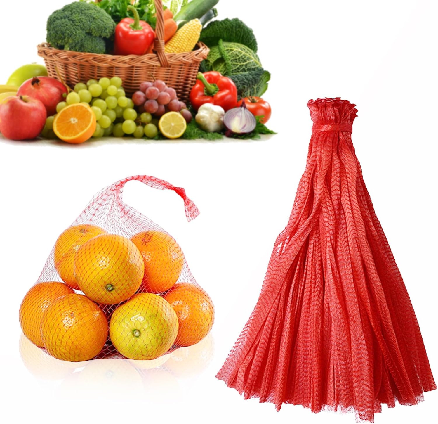 Amazon.com: Reusable Produce Bags,Mesh Bag,Produce Bags Seafood Boiling ...