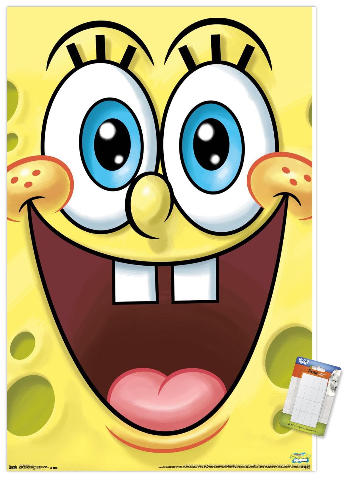 Amazon.com: Trends International Nickelodeon Spongebob - Face Wall ...
