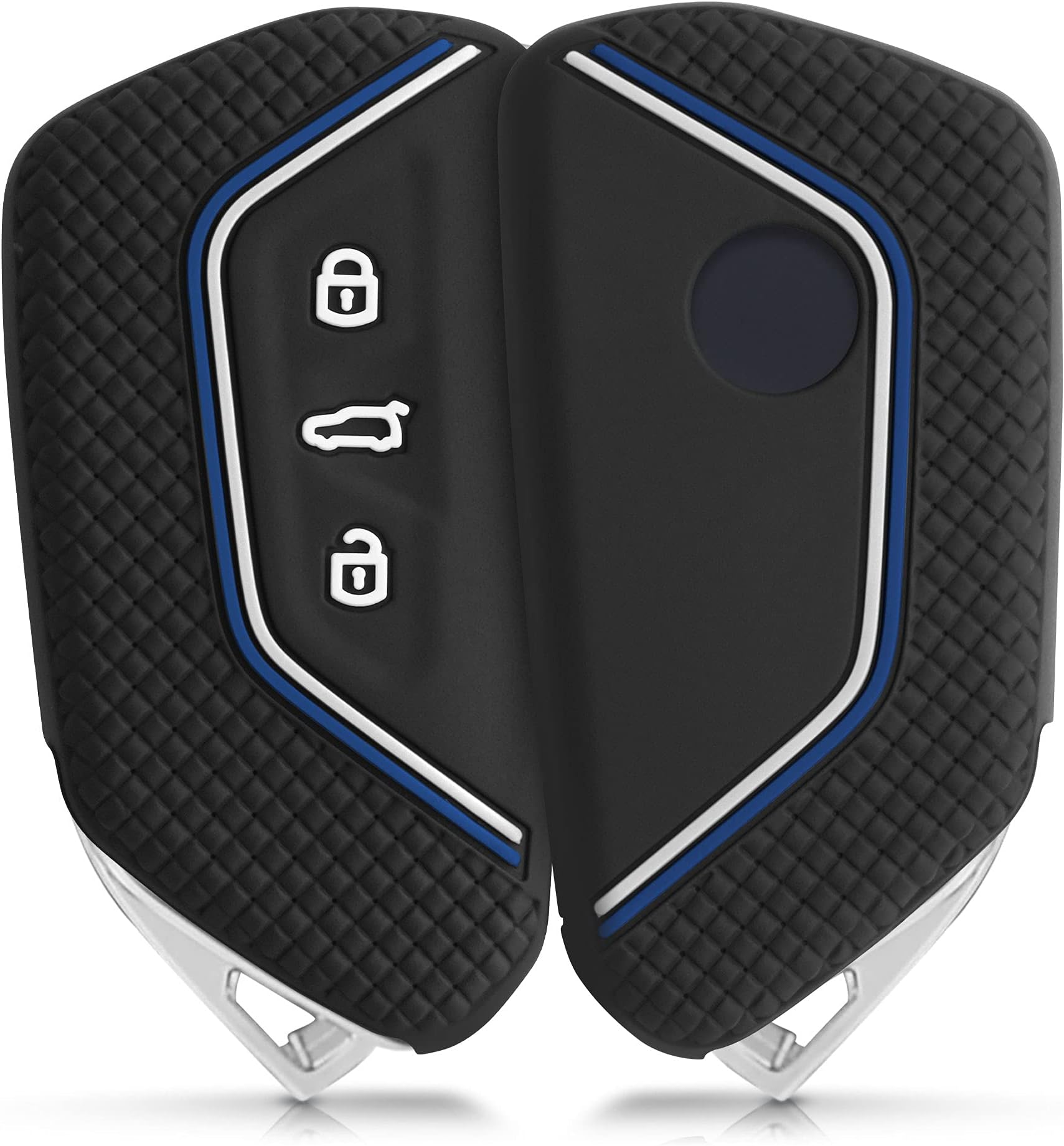 Amazon.com: kwmobile Car Key Cover Compatible with VW Golf 8 3 Button ...