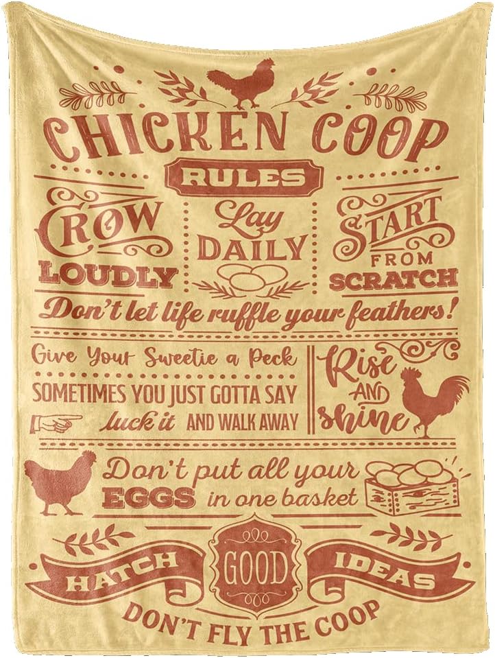 Amazon.com: peakman Chicken Gifts Blanket Throw,Chicken Gifts for ...