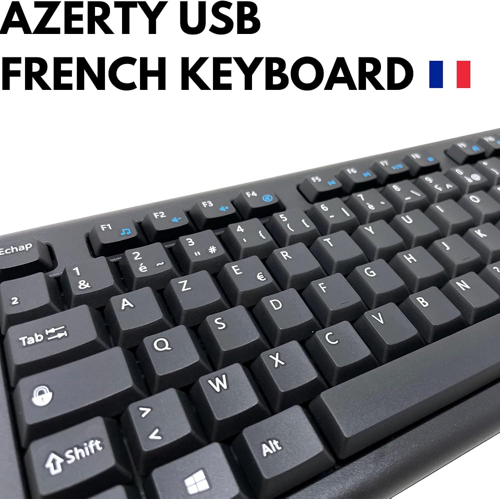 Aramedia French European USB AZERTY Keyboard - Morocco | Ubuy