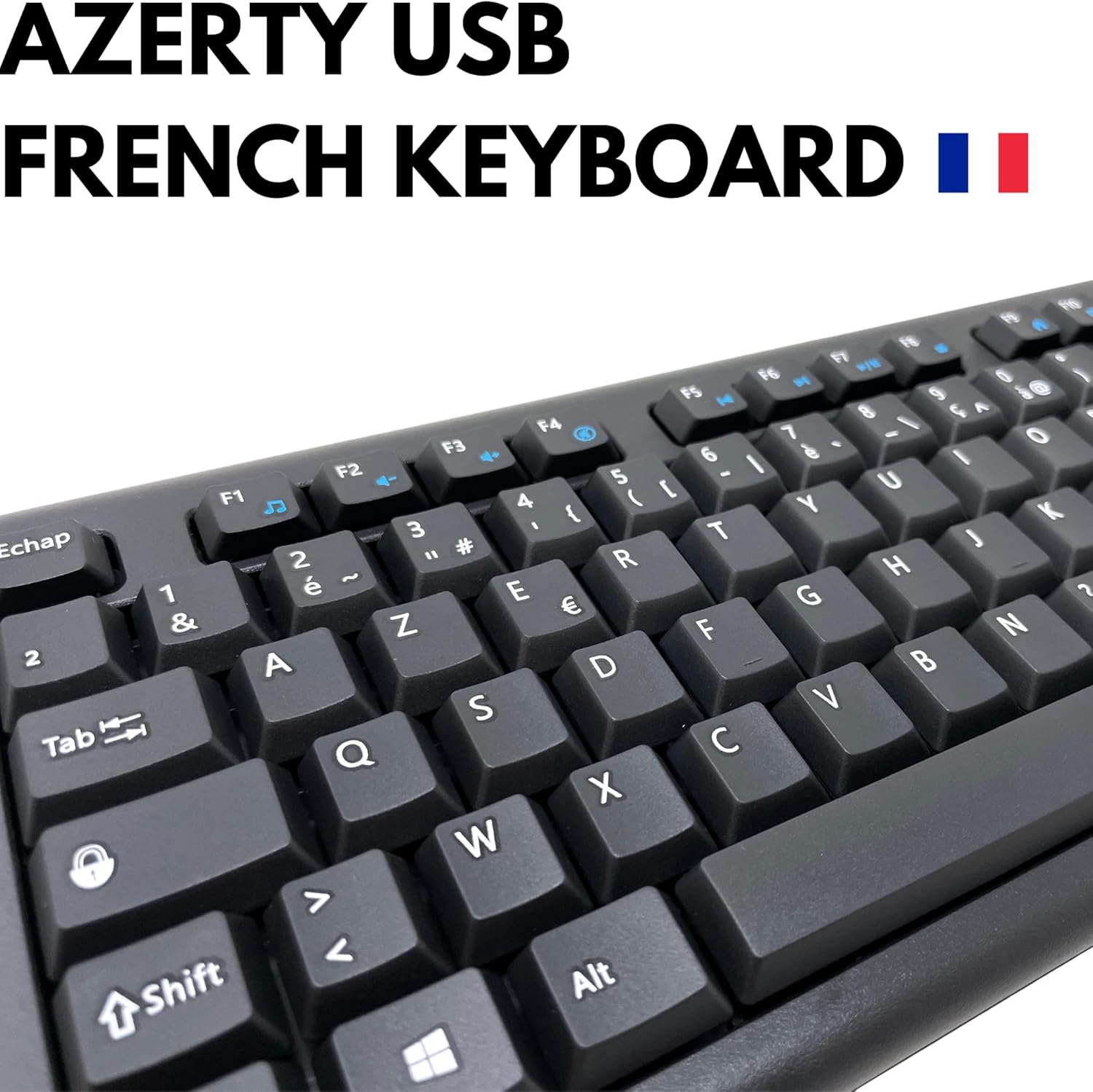 AramediA French European USB AZERTY Keyboard User Manual