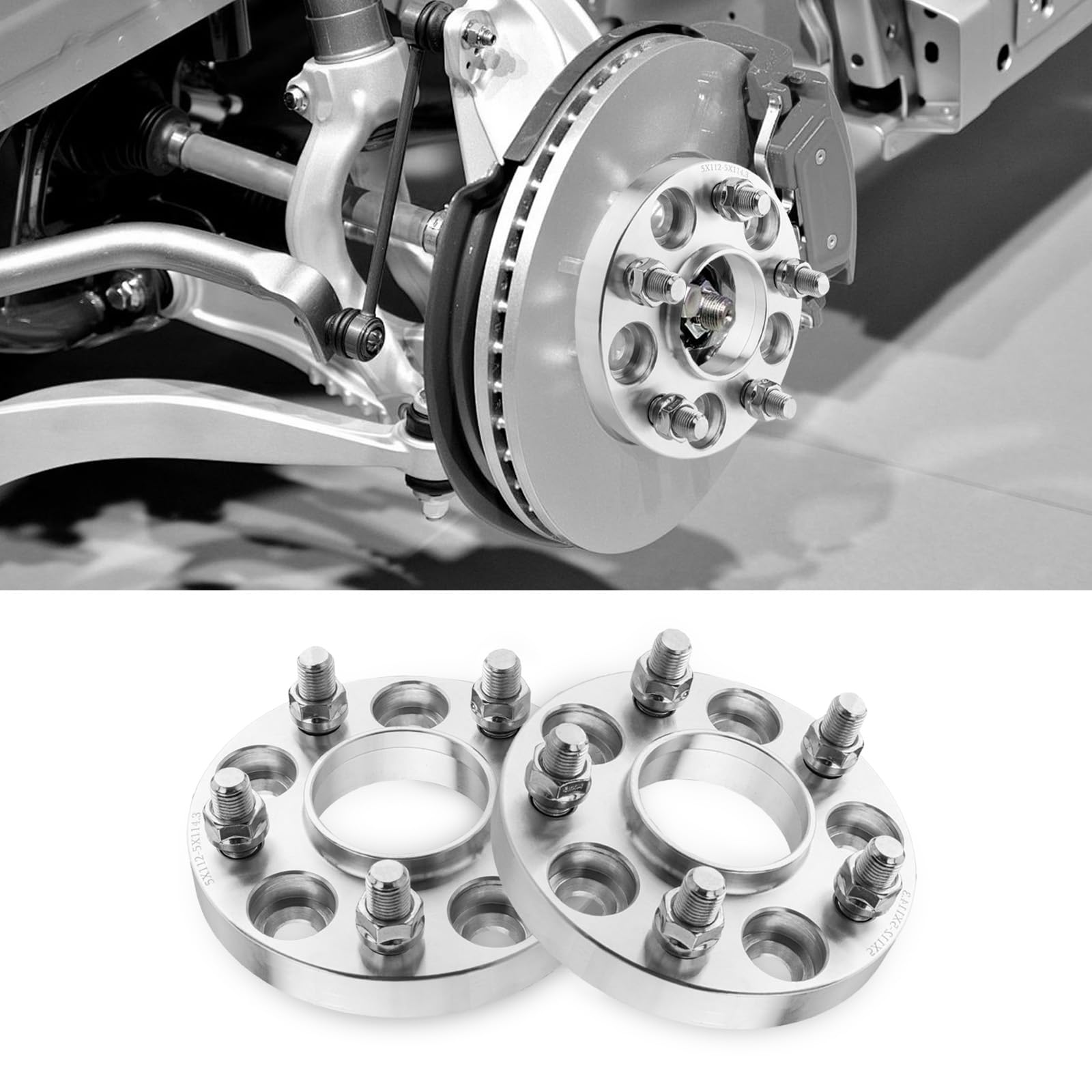 Amazon.com: MOTORHOT 2Pcs 20mm Wheel Spacers Adapters 5x112mm to 5x114 ...